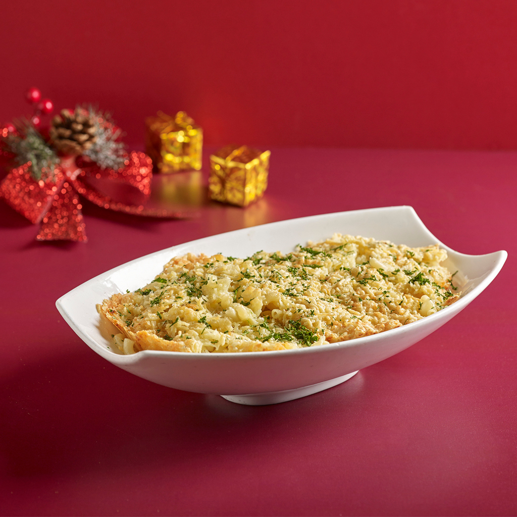 Baked Truffle Maccheroni al Formaggio – Crowne Plaza Changi Airport